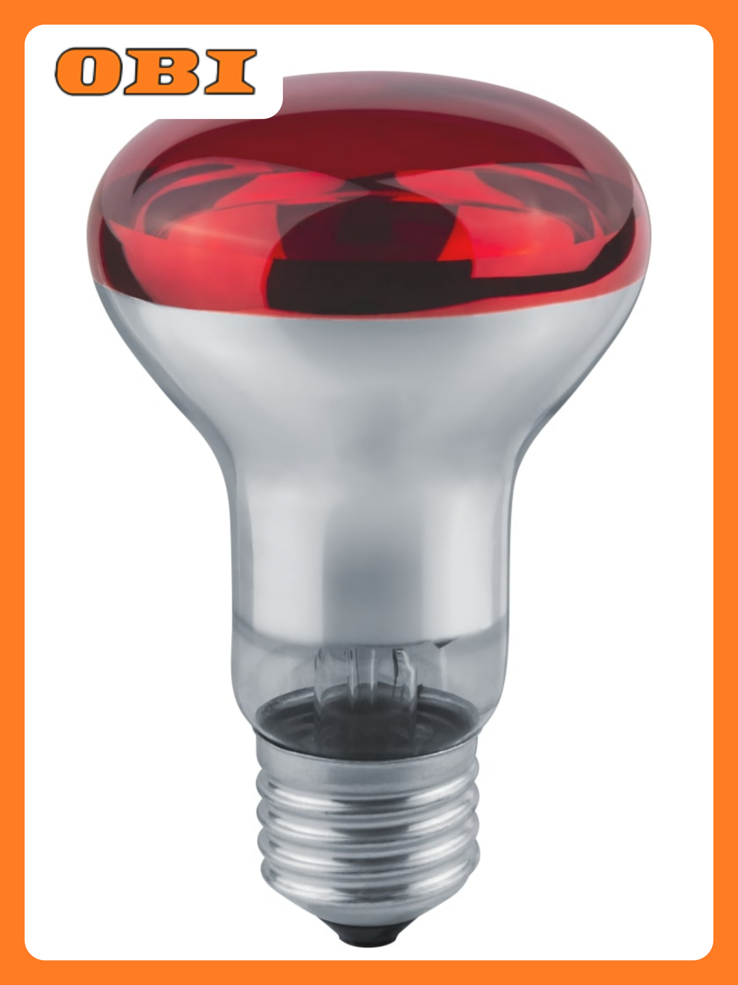 Инфракрасная лампа Navigator NI-R63-60-230-E27-ИКЗК, зеркальная, для животноводства