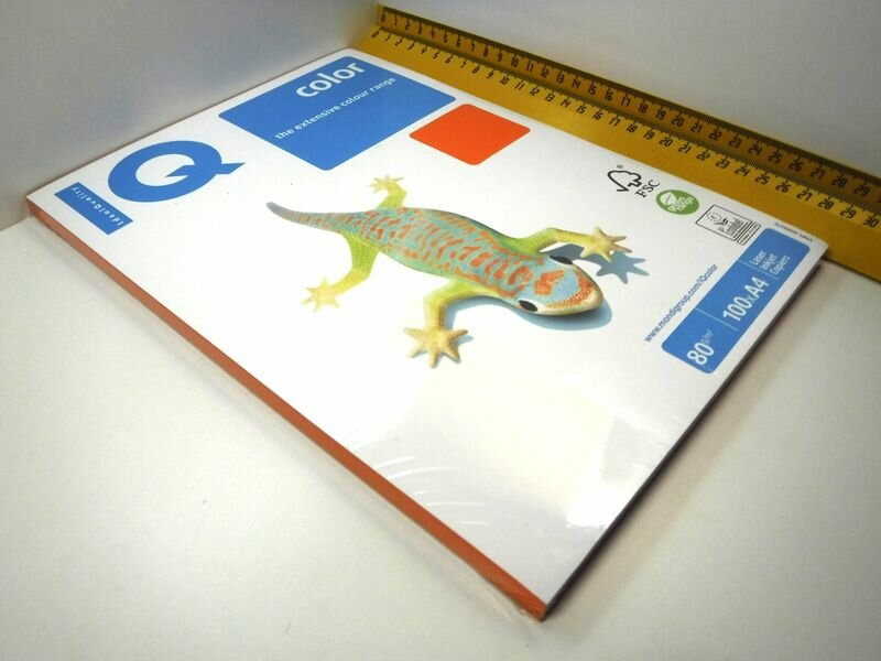 IQ Color A4 80 г/м², 100 л, оранжевый OR43