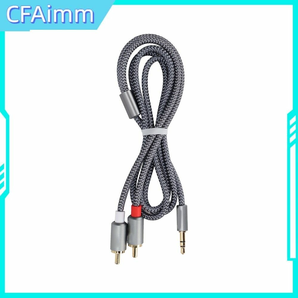 Аудиокабель 3,5 мм Jack-2 RCA для телефонов, ноутбуков, динамиков