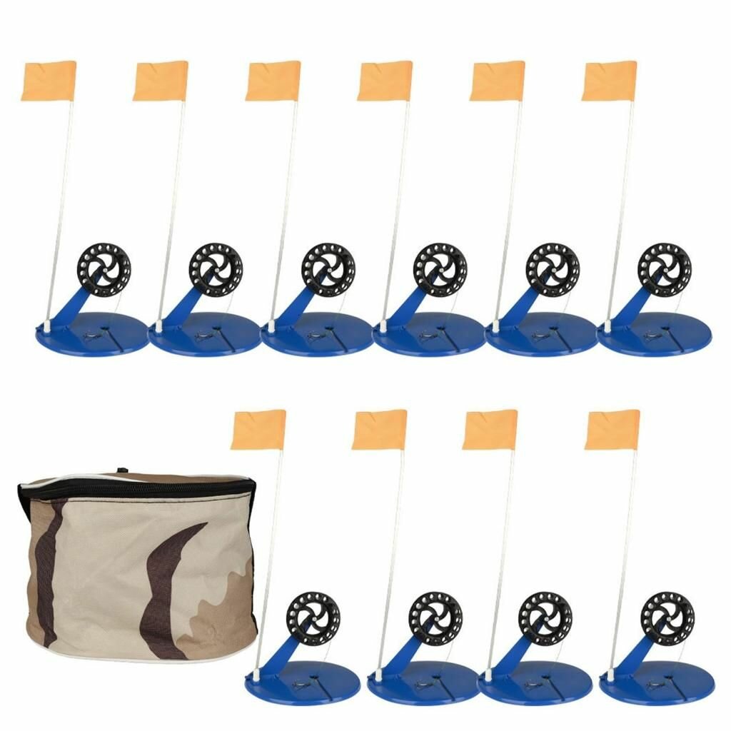 10 шт. Портативные флажки для подледной рыбалки, прочные