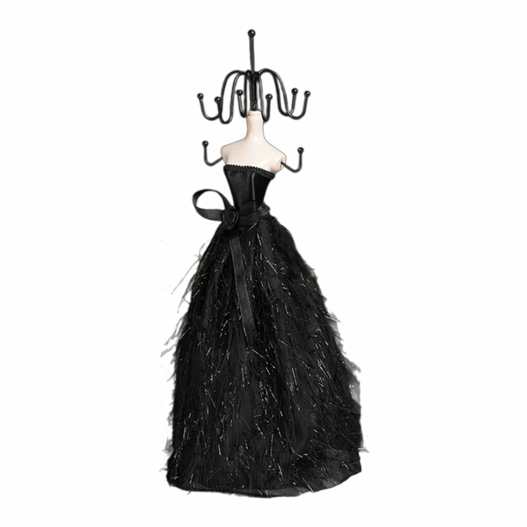 Стильная стойка для выставки товаров ювелирных изделий, модный органайзер, черное хранилище