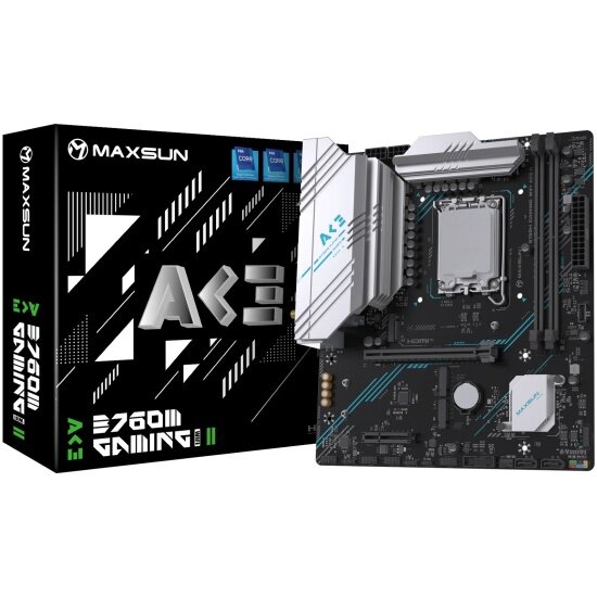 Материнская плата Maxsun MS-B760M GAMING WIFI ACE 2 (LGA1700, mATX)