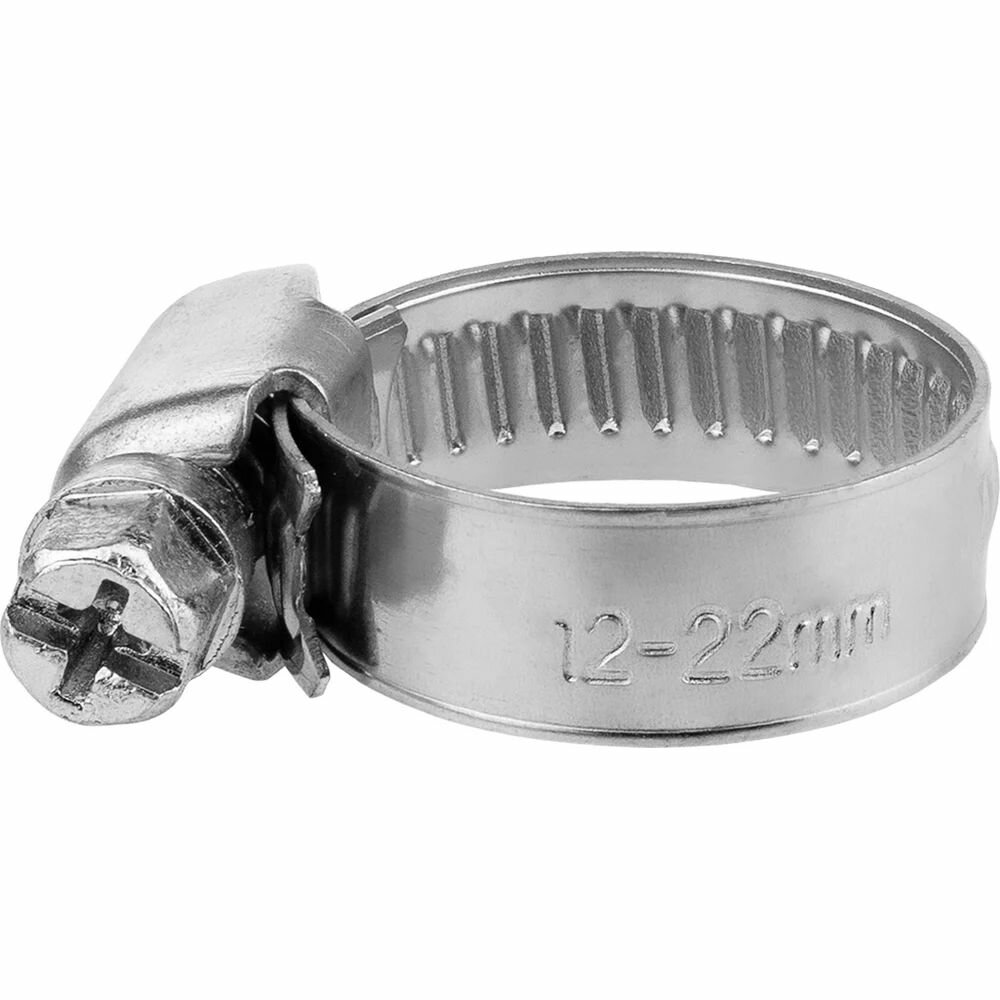 Обжимной хомут из нержавеющей стали MasterProf 12-20 мм, 2 шт ИС.140237