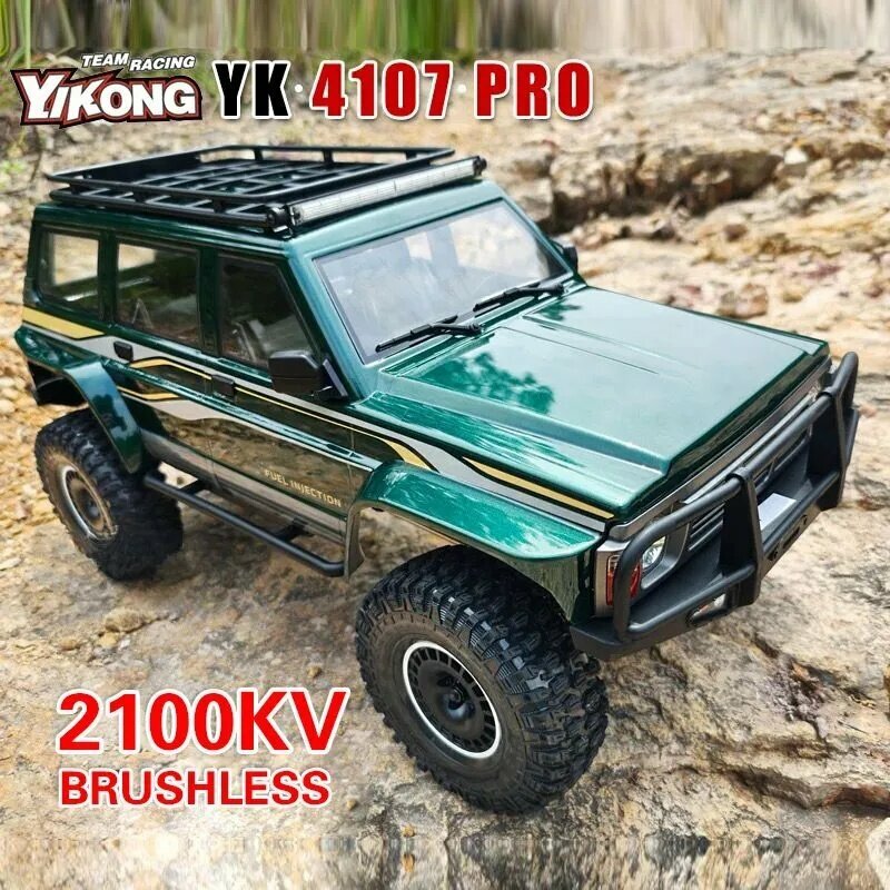 Новинка! Yikong YK4107pro 1/10 радиоуправляемая машина 4WD с двумя скоростями, внедорожник для скалолазания, модель автомобиля, игрушка, подарок