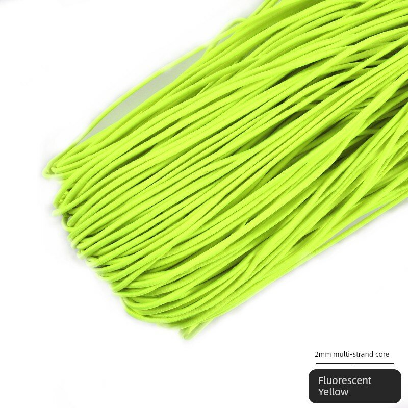 2 мм красочная эластичная круглая эластичная лента повязка на голову резинка DIY аксессуары для одежды тонкая резиновая