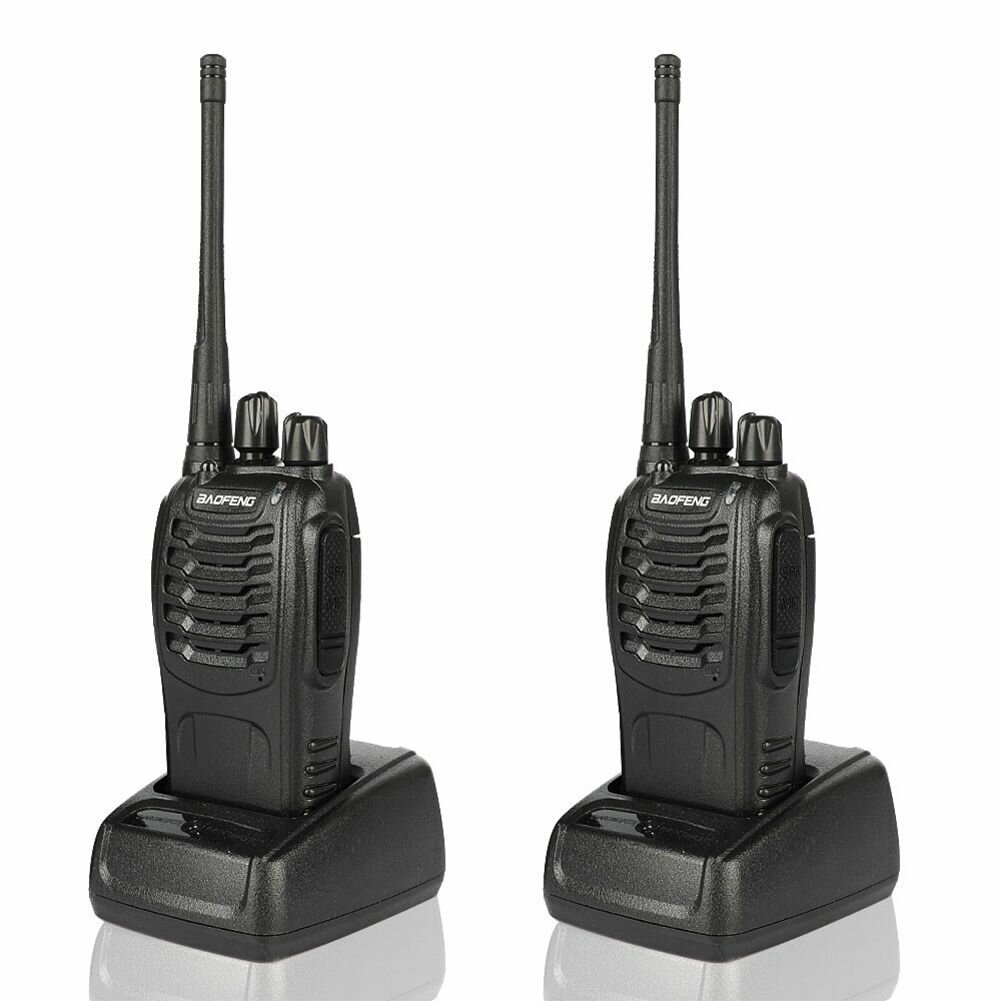 BAOFENG BF-888S рации 2 шт двухсторонние, с наушниками, UHF 400-470 МГц, для отеля/строительства