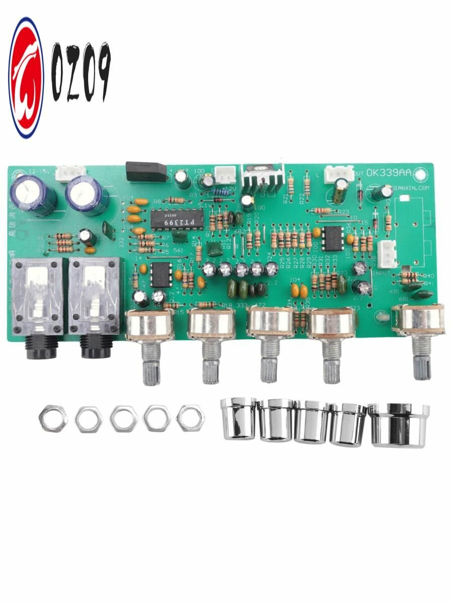 (F A Q Y) Цифровой микрофонный усилитель, тональная плата PT2399, караоке, ревербератор, предусилитель, плата, двойной AC12-15V