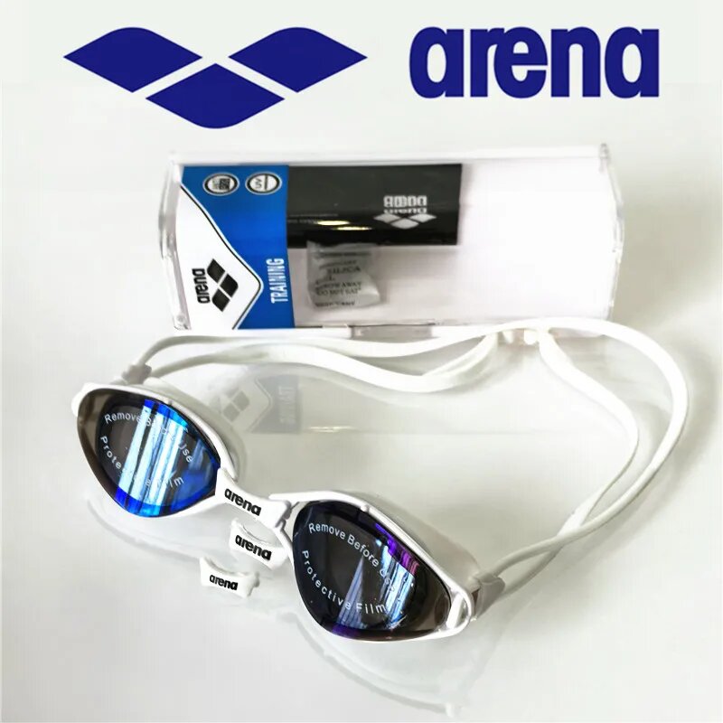 Arena профессиональные очки для плавания UV400 Белый, белый