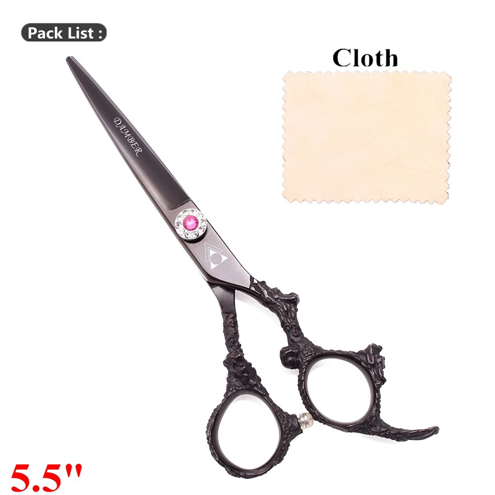 DAMBER Ножницы для волос 5.5" & 6.0", 440C 9005 Hei Ping 5.5