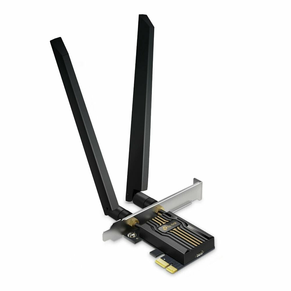 Сетевой адаптер Wi-Fi + Bluetooth TP-Link Archer TBE552E PCI-E, 9328 Мбит/с, 6 ГГц, 5 ГГц, 2.4 ГГц, 20 dBm