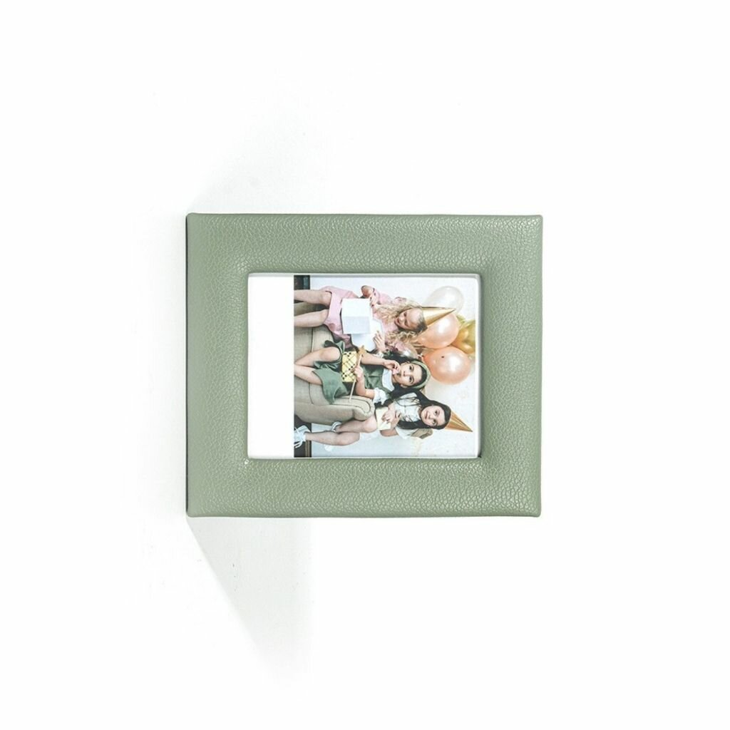 Подходит для простой горизонтальной и вертикальной фоторамки Polaroid wide/Polaroid photo leather в стиле ретро-зеленый