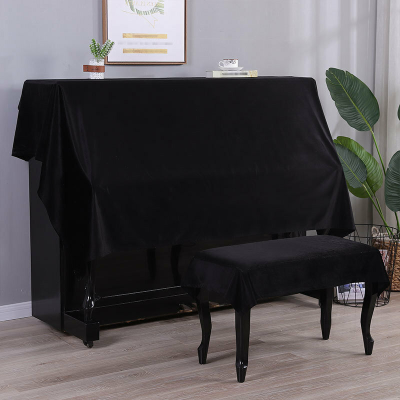 Чехол для пианино, пылезащитный чехол, полупрозрачный чехол, полный чехол, пасторальный простой модный чехол для пианино, скандинавский чехол для стула пианино, европейский и американский стиль