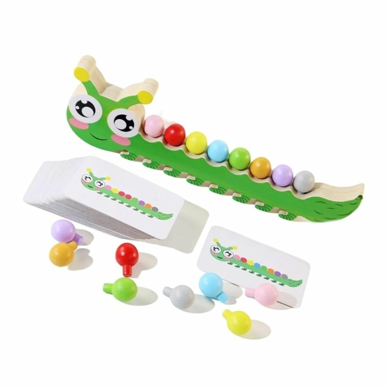 Подходящие развивающие игрушки для детей-Caterpillar Matching 03