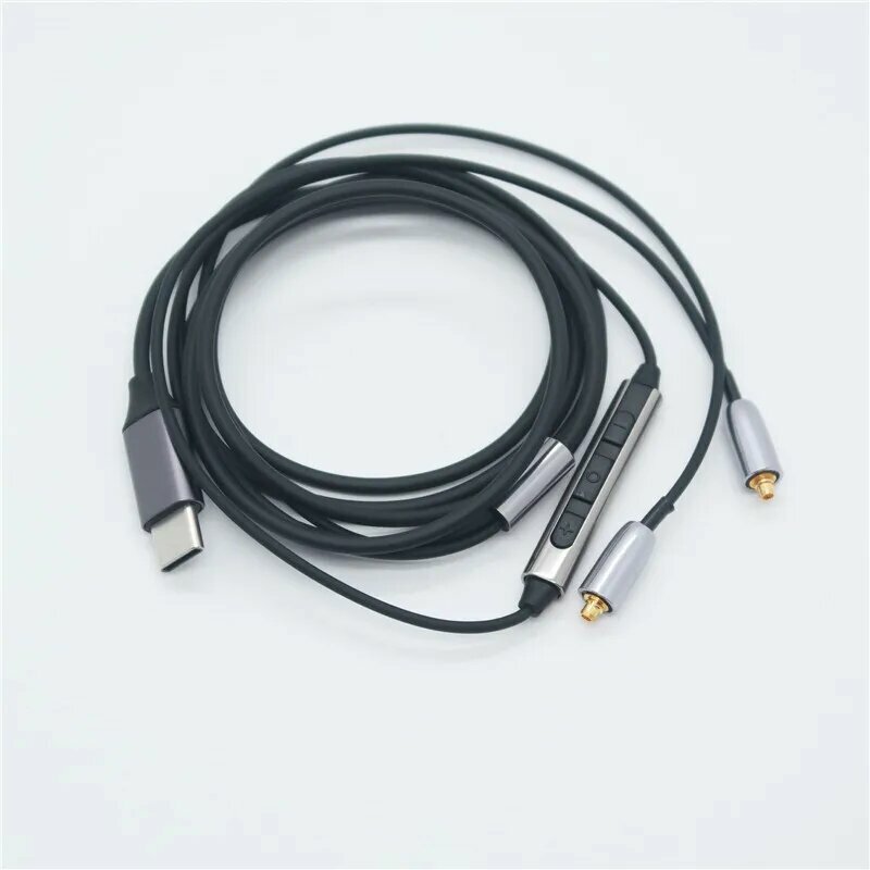 Аудиокабель с интерфейсом MMCX TYPE-C Для Shure SE215 SE535 UE900, кабель для обновления наушников, высококачественный кабель для обновления HiFi