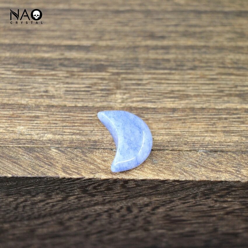 Набор лунных кристаллов из аметиста, обсидиана и кварца Синий, Blue Aventurine