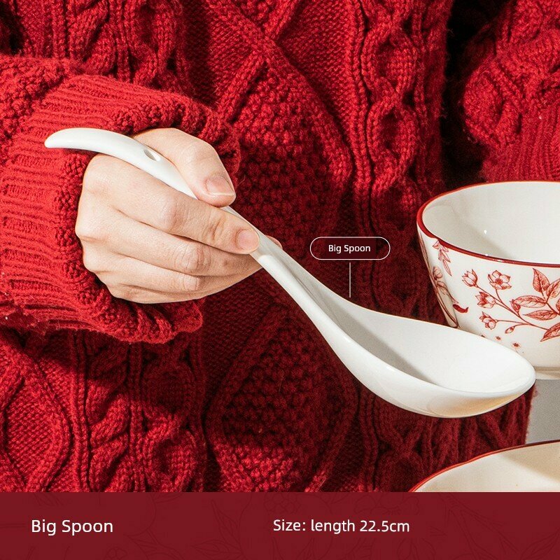 Набор праздничной посуды в новом китайском стиле Shuojia Gujin для новоселья: керамические миски для риса, тарелки,