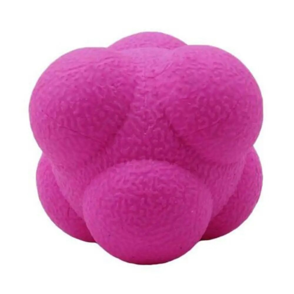 Шестигранный реактивный мяч из силикона Розовый, Розовый