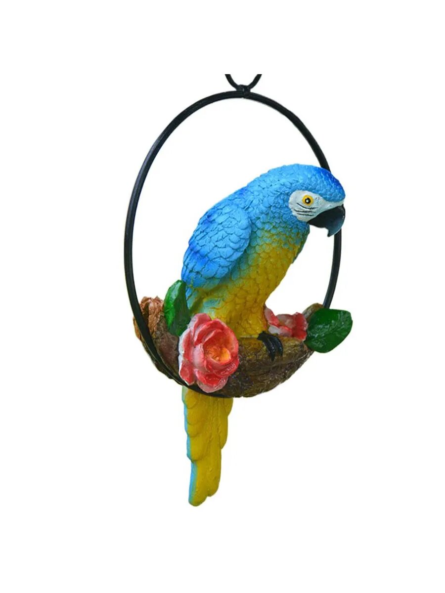 Декоративный подвесной попугай для сада и дома, 18 см