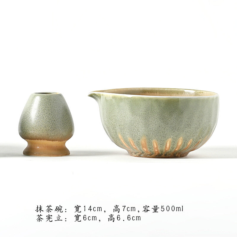 Японская чаша для матча для взбивания матча, инструмент для чайной церемонии династии Сун, керамическая чаша для чая, чайная чашка, щетка для размешивания матча, набор для чайной церемонии