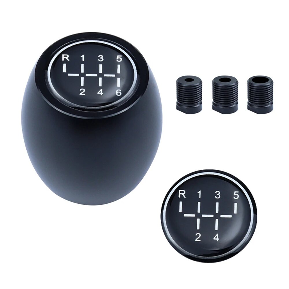 Универсальная 5 6-скоростная автомобильная ручка переключения передач, ручная коробка передач, алюминиевая ручка рычага переключения передач AT MT черный