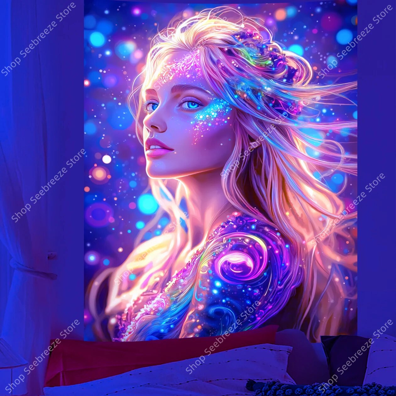 Гобелен мистическая девушка, 100x150cm, WF3352