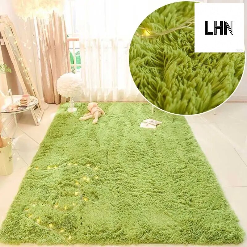 Детский плюшевый ковер NATURAL KISS, 80x120cm, ЗеленыйЗеленый
