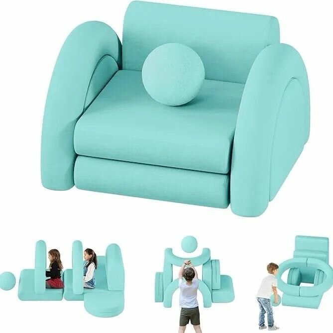 Детский креативный диван: Многофункциональный диван, трансформер для развития воображения и творческих способностей детей