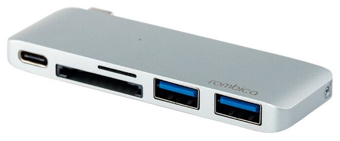 Переходник Rombica (Type-C M3) USB 3.0 TYPE-C адаптер 5 В 1, алюминий Б/У уценка