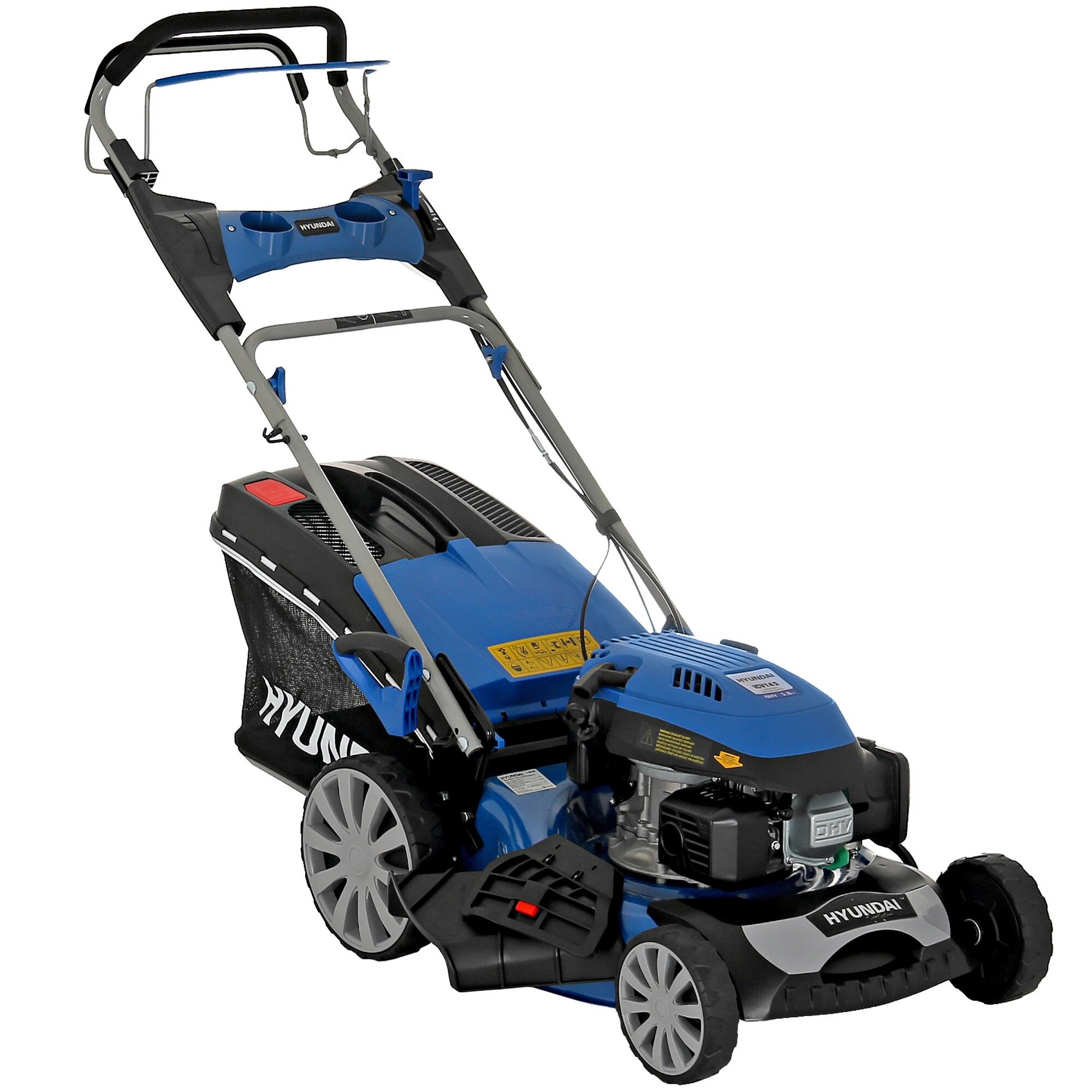 Газонокосилка бензиновая HYUNDAI L 4610S, синий/черный, 45.7см