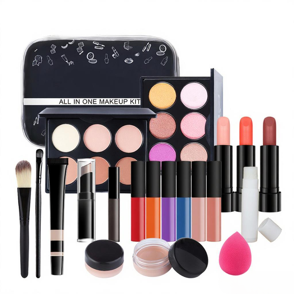 Набор косметики 20шт/сет Makeup Kit Full Cosmetics Combination Eyeshadow Palette Concealer Lip Make Up Tool Suit With Makeup Bag