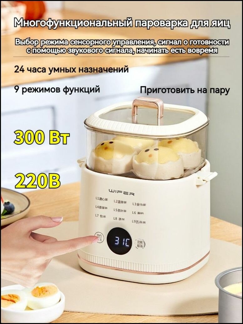 Пароварка для яиц из нержавеющей стали, яйцеварка, машина для приготовления завтракаПароварка для яиц из нержавеющей стали, яйцеварка, машина для приготовления завтрака