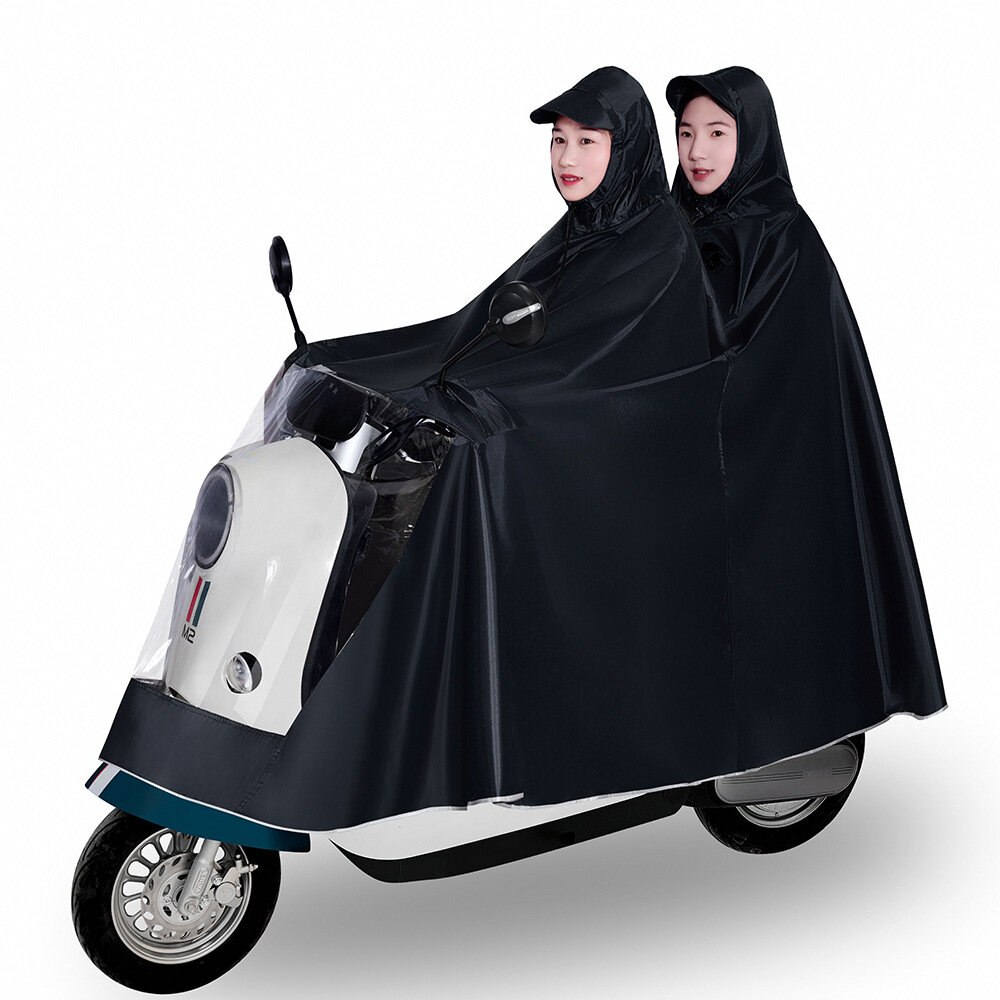 Дождевик для электросамокатов, очень большой и толстый, для электровелосипедов, мотоциклистов, унисекс, полный защитный костюм, защита от сильного дождя, дождевик