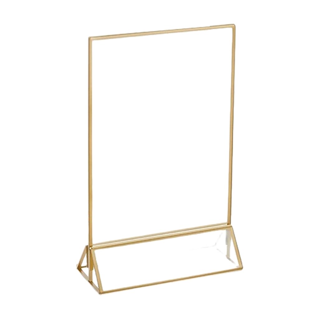Акриловая Подставка Для Плаката Прозрачный Акриловый Держатель Знака Т Образная Акриловая Подставка для Показа Плаката Офис Магазин Ресторан Отель