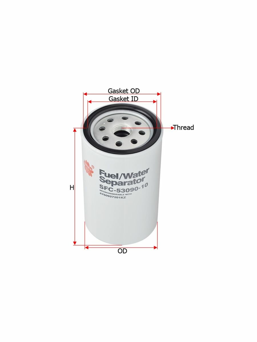 Фильтр топливный Sakura SFC5309010 для MERCEDES LS 1632, LS 1634 / Мерседес