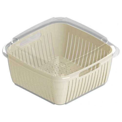 Контейнер 2.2Л квадратный С крышкой И вкладышем BERGAMO ПХ