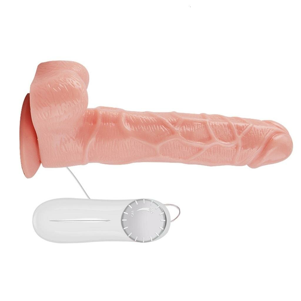 Реалистичный вибратор-фаллоимитатор для женщин, Крупный, телесного цвета