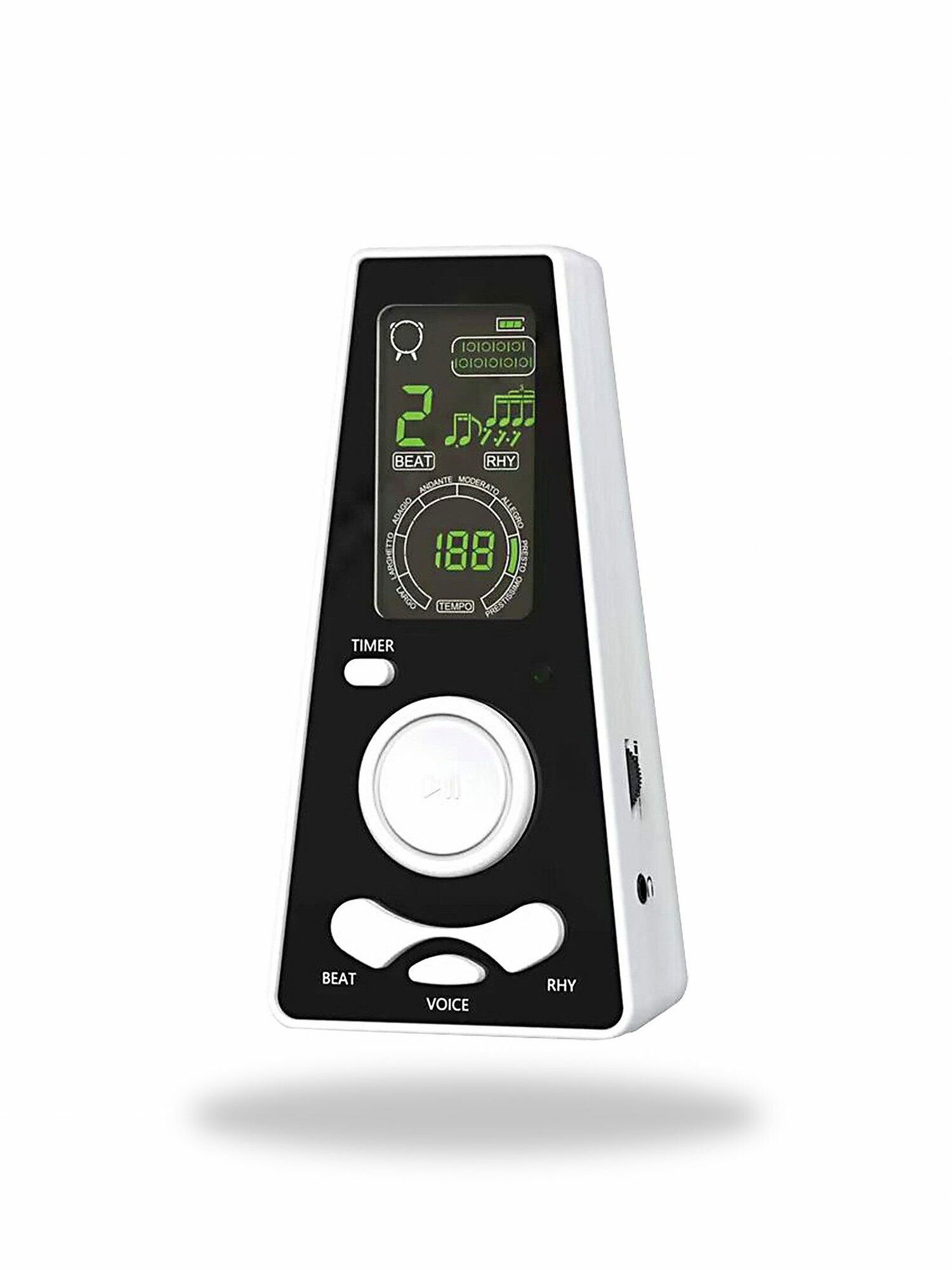 Электронный метроном с дисплеем, регулировкой темпа и громкости