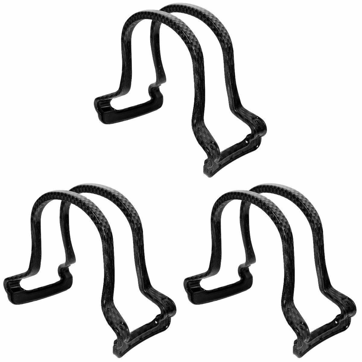 Смычок для скрипки корректирующий из силикона и смолы, для скрипачей, черный, комплект из 3 штук