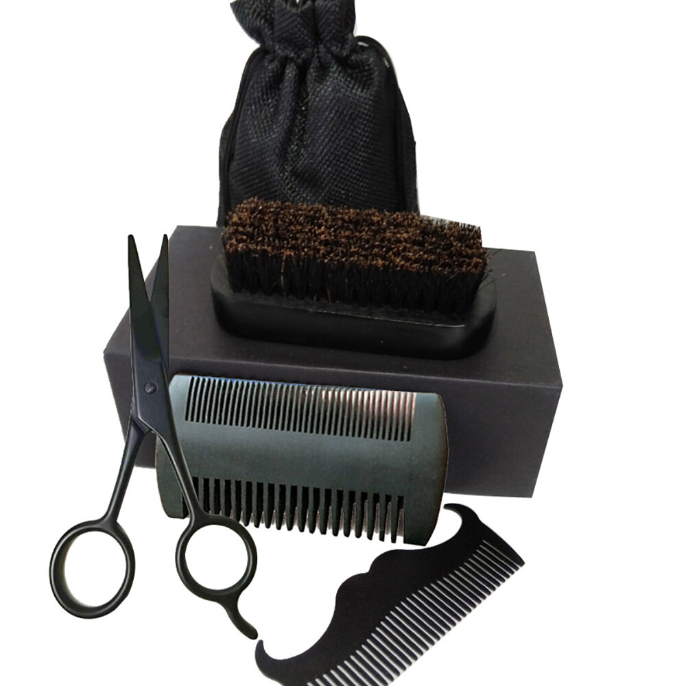 Электронная коммерция, двусторонняя расческа для бороды, щетка для укладки бороды, шаблон для укладки, инструмент для расчесывания, расческа Shanyang