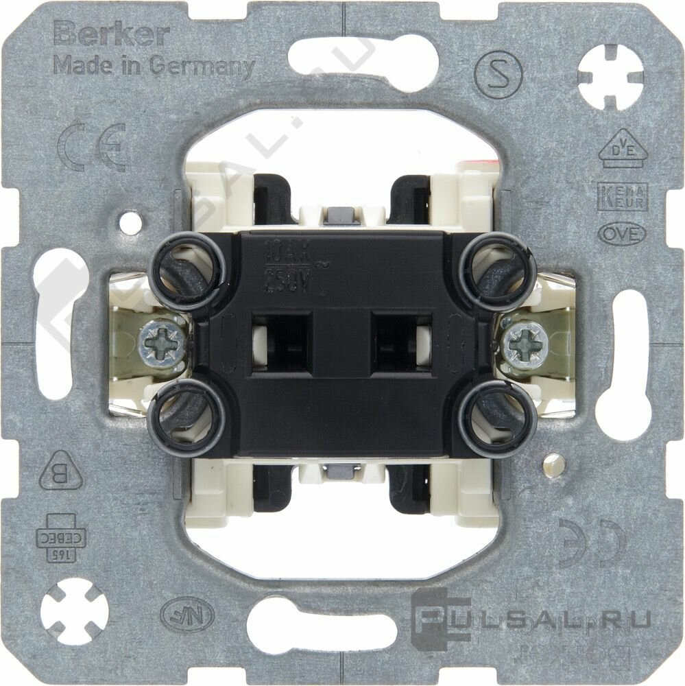 Berker переключатель/выключатель одноклавишный 3036