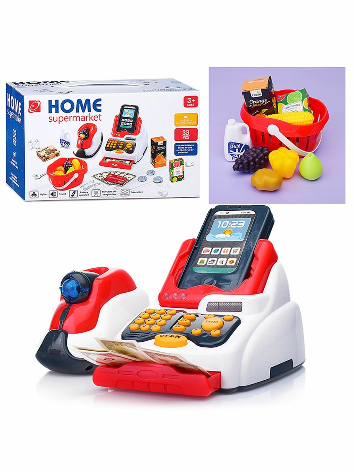 Игровой набор "Магазин с Кассой с набором продуктов"