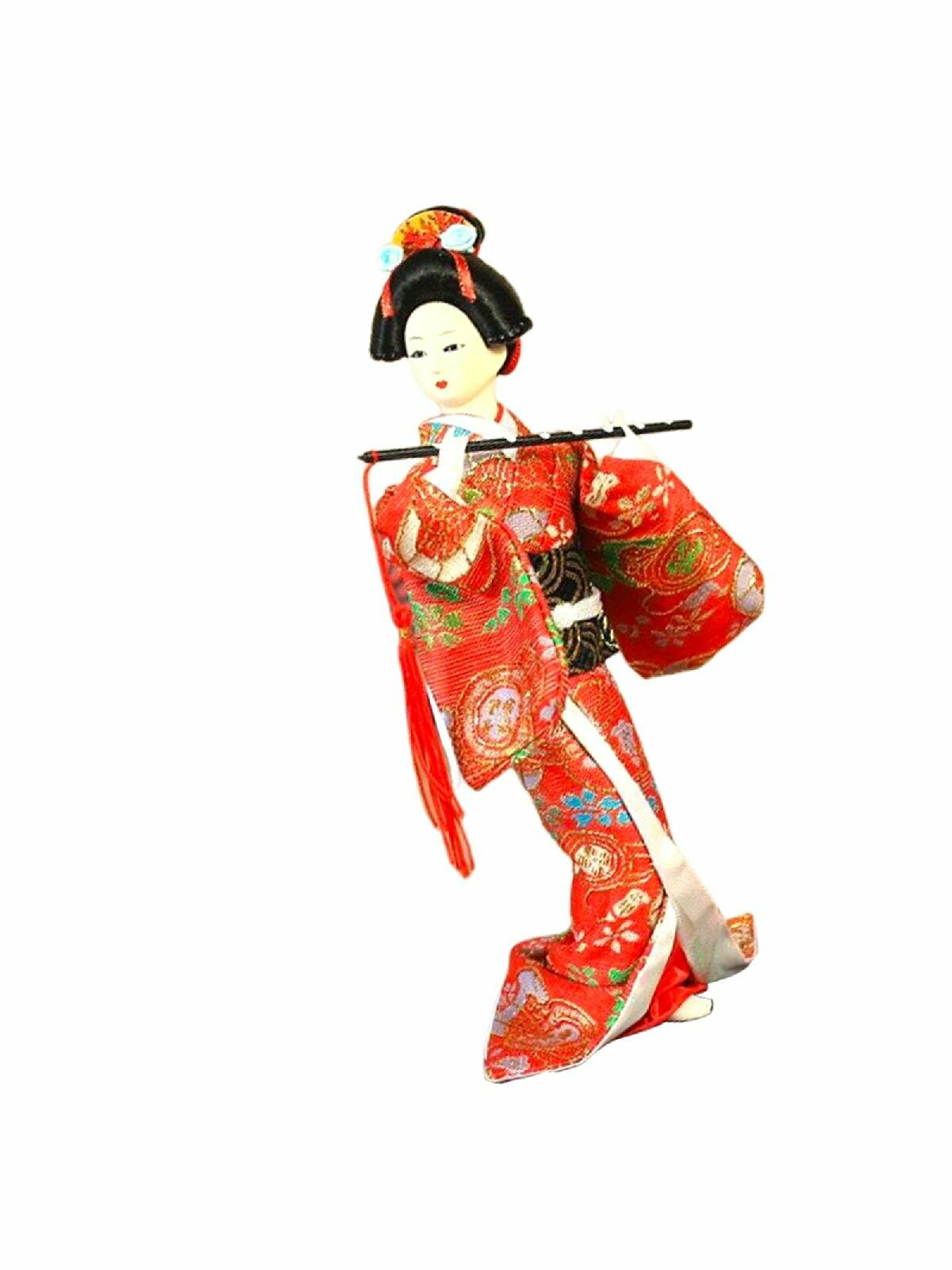 Настольная витрина с фигурками кукол-кимоно гейши для любителей японской культуры