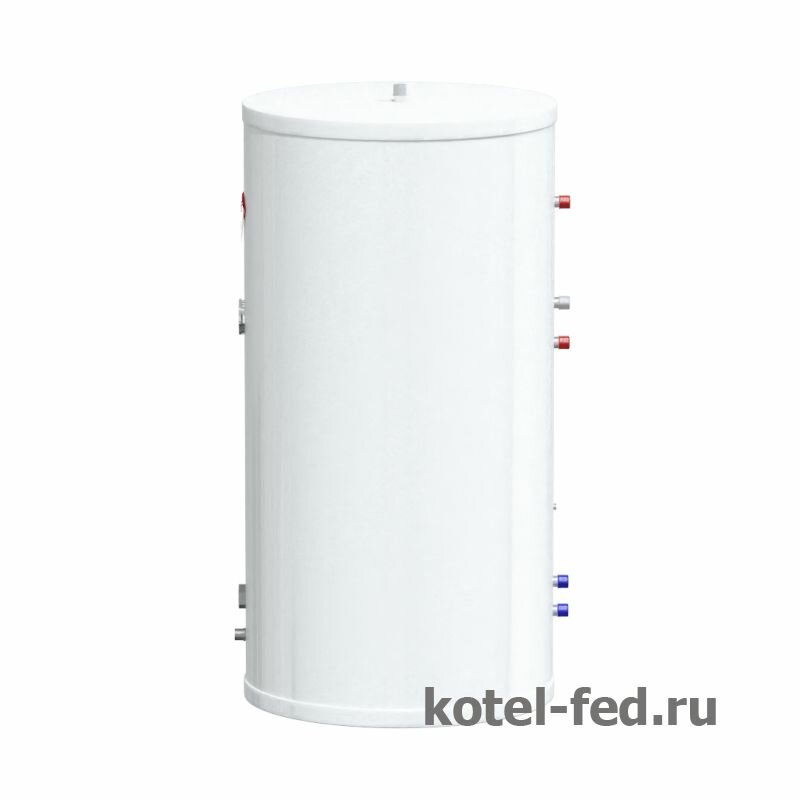 Бойлер косвенного нагрева FED STEELl COIL 200 белый (боковое подкл)