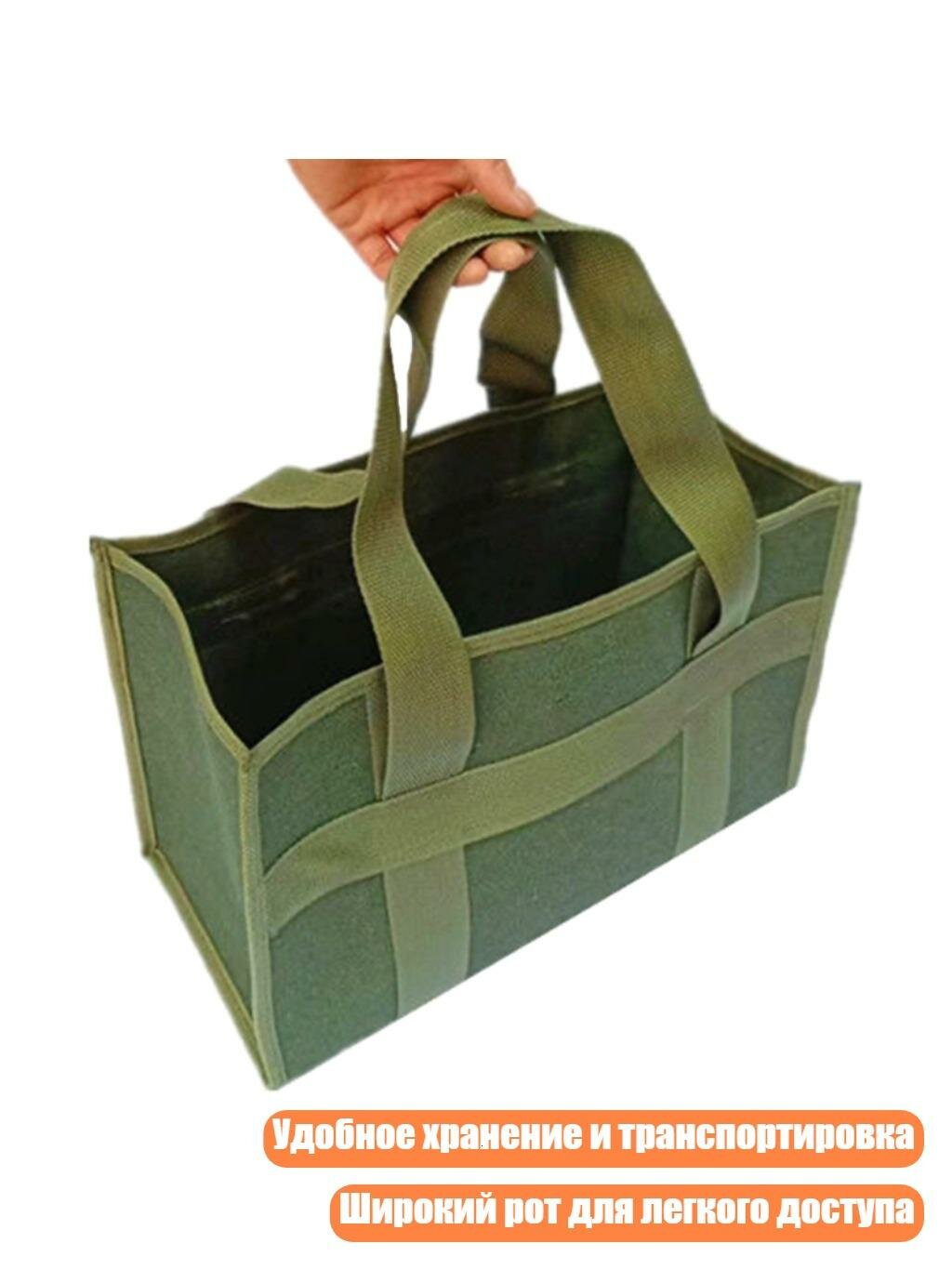 Прочный инструментальный мешок из брезента, большая сумочка