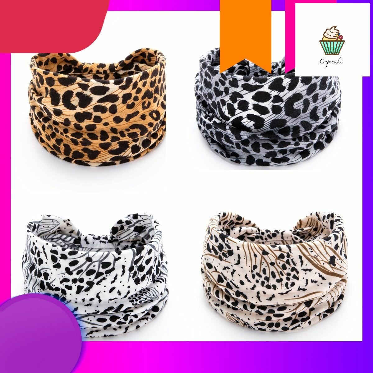 Повязка для волос 4 шт.