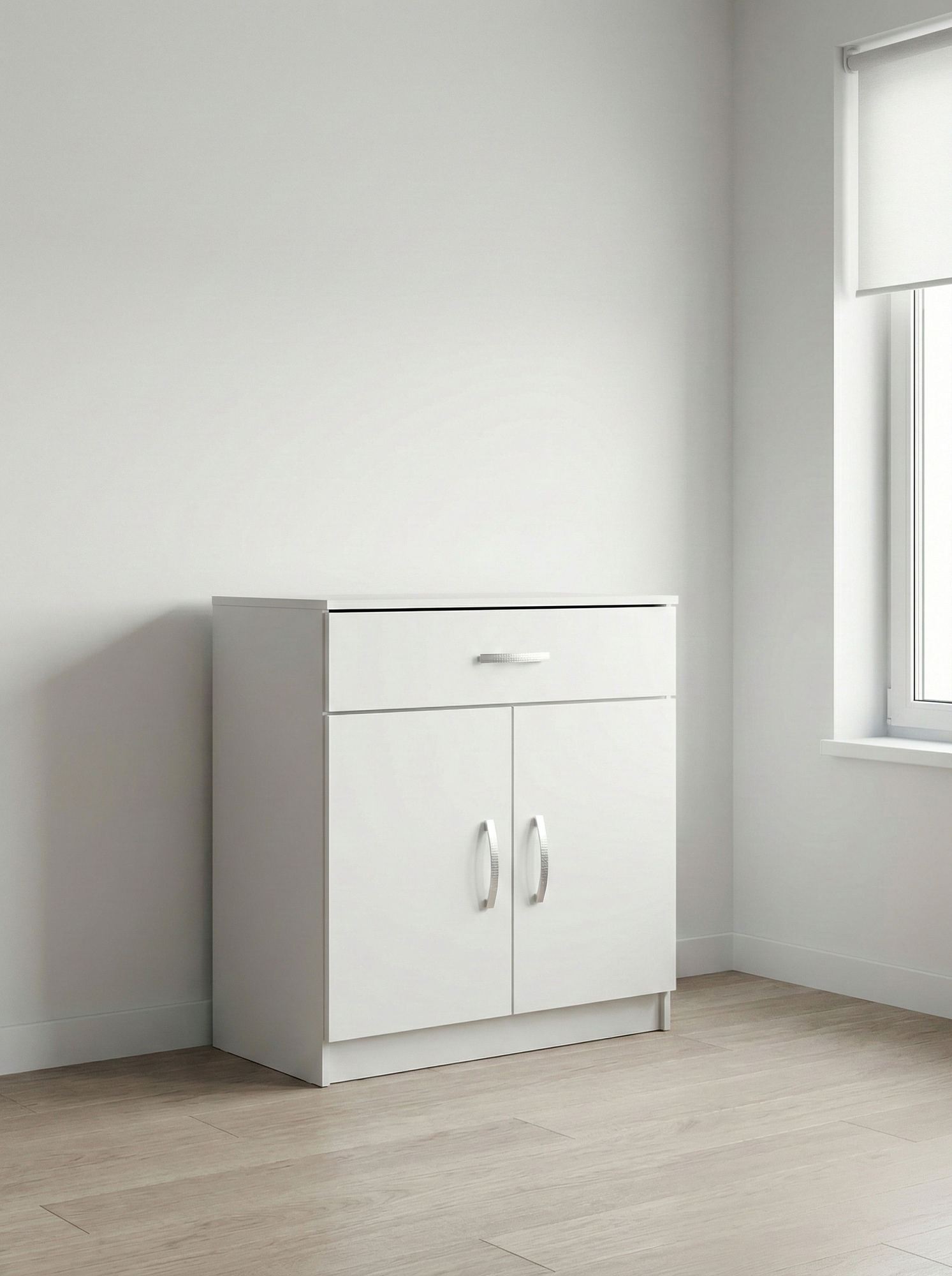 Комод Капри-1 с ящиком и дверцами, ШхГхВ: 80х45х80 см, белый