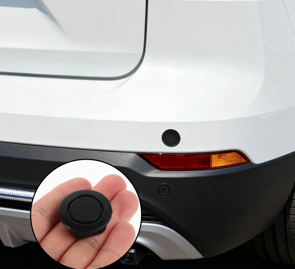 Заглушки парктроников белые 26мм