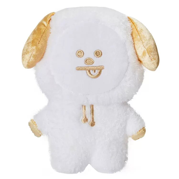 BT21 TWINGKLE Серия CHIMMY Плюшевая Стоящая Кукла, 15x17x7.5см, Мягкая Игрушка для Коллекции BTS