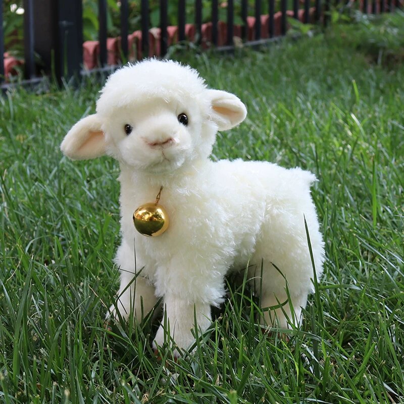 Аутентичная кукла ягненка, имитация шерстяной игрушки, милая кукла-овца, Интернет-знаменитости, ягненка, детский