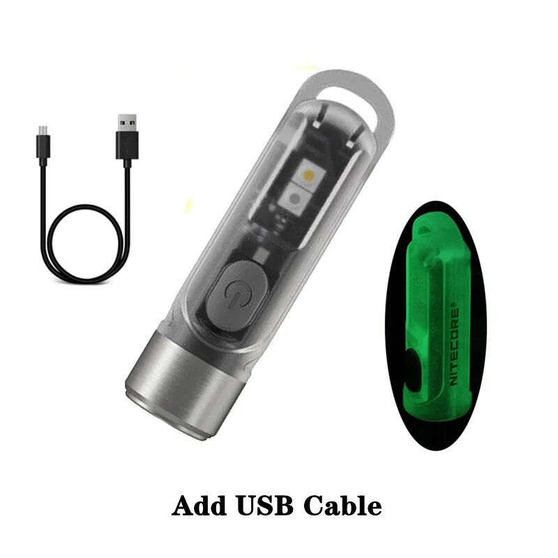 NITECORE TIKI мини фонарик 300 люмен GREEN Add USB Cable
